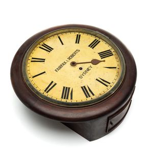 19th Century English Single Fusee Wall Clock, Fairfax & Roberts ...