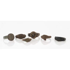 Assorted Roman Rings: Bronze and Silver Collection - Roman - Antiquities