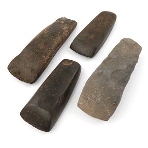 Four Classic Toki Adzes Set - New Zealand Maori - Tribal