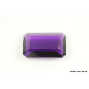 Intense Purple 36ct Rectangular Cut Amethyst - Unmounted / Loose Stones ...