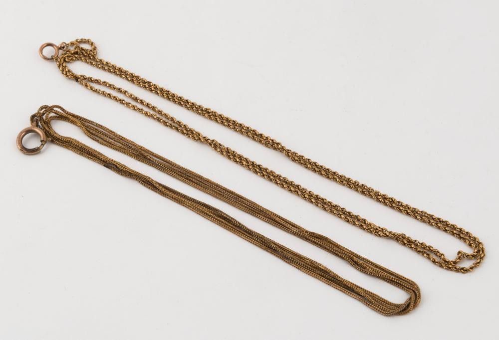 19th Century Antique Gold Chains (8 words) - Necklace/Chain - Jewellery