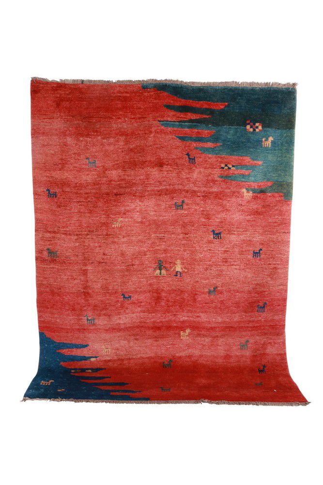Iranian Gabbeh Rug with Shepherds and Flock - Rugs & Carpets - Textiles ...