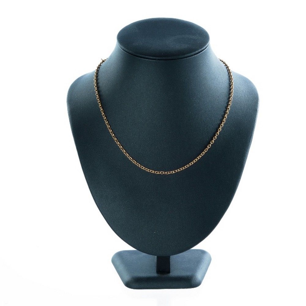 9ct Pink Gold Hollow Form Trace Link Chain, 46.5cm, 3mm - Necklace ...