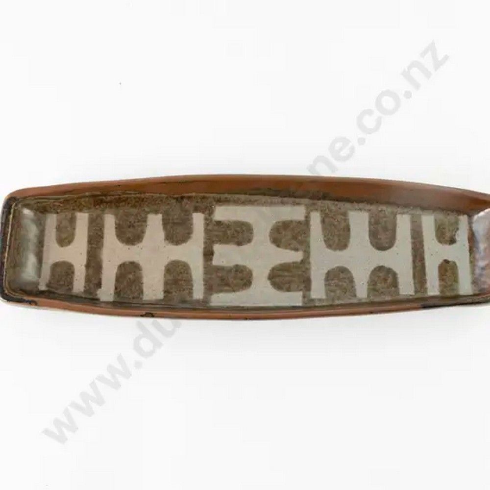 Juliet Peter Stoneware Long Dish, Incised Mark, 40cm Length - New ...