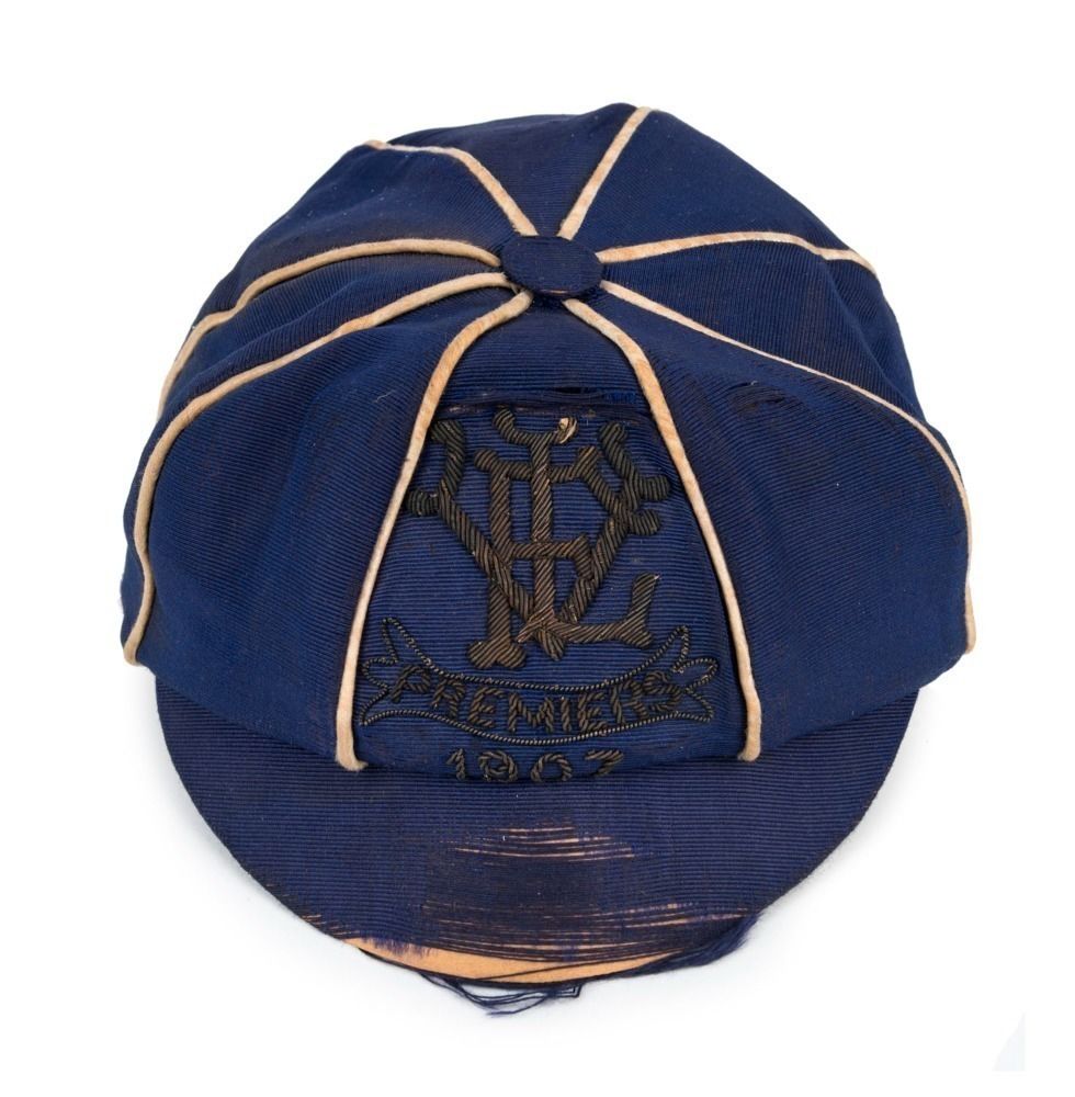 1907 VFL Premiership Cap awarded to Carlton's Archie Snell - Sporting ...
