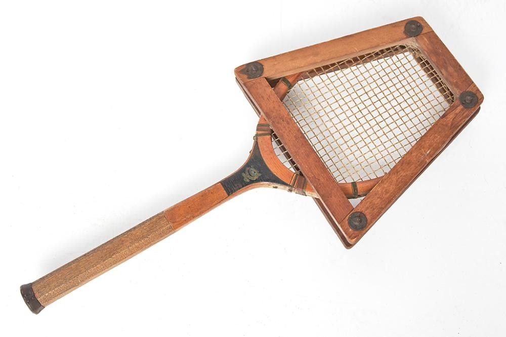 Vintage Wooden Tennis Racket with Classic Charm - Sporting - Tennis ...