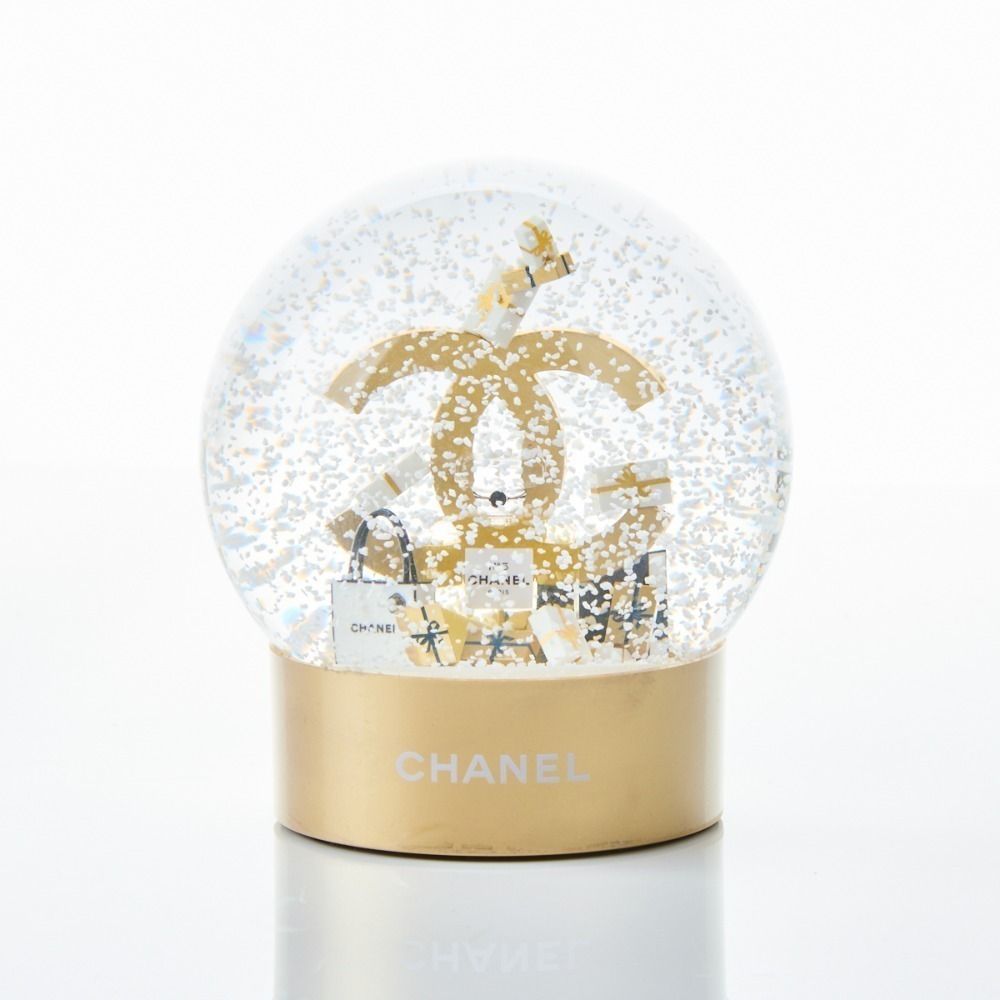 Chanel No. 5 Snow Globe with Gold-Tone Base and Logo - Snow Globes ...