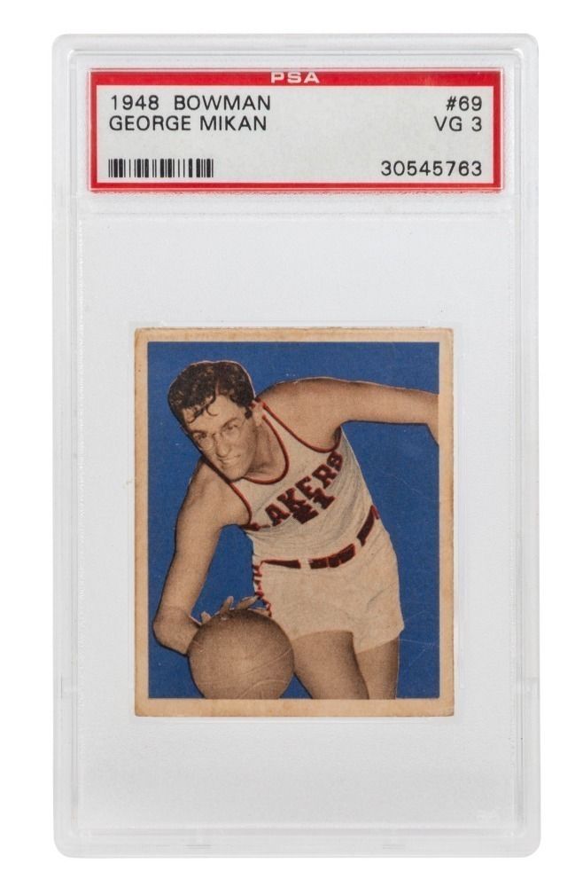 1948 George Mikan Rookie Card #69 by Bowman PSA 3 - Sporting ...