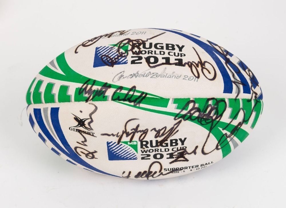 Signed Gilbert Rugby World Cup 2011 Ball by All Blacks - Sporting ...