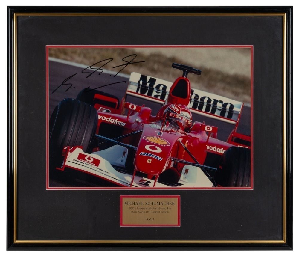 Michael Schumacher Signed Photograph from 2003 Australian Grand Prix ...