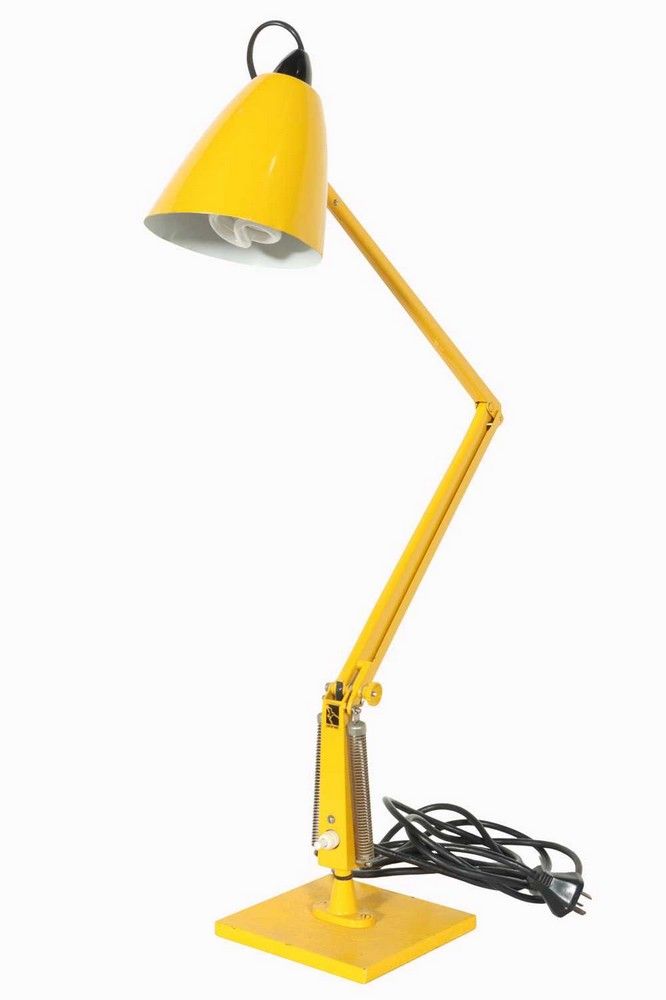 Yellow Planet Desk Lamp with Articulated Neck and Conical Shade - Lamps ...