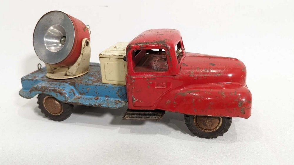 1950s German Tin Searchlight Truck by Blomer & Schuler, 31cm - Motor ...