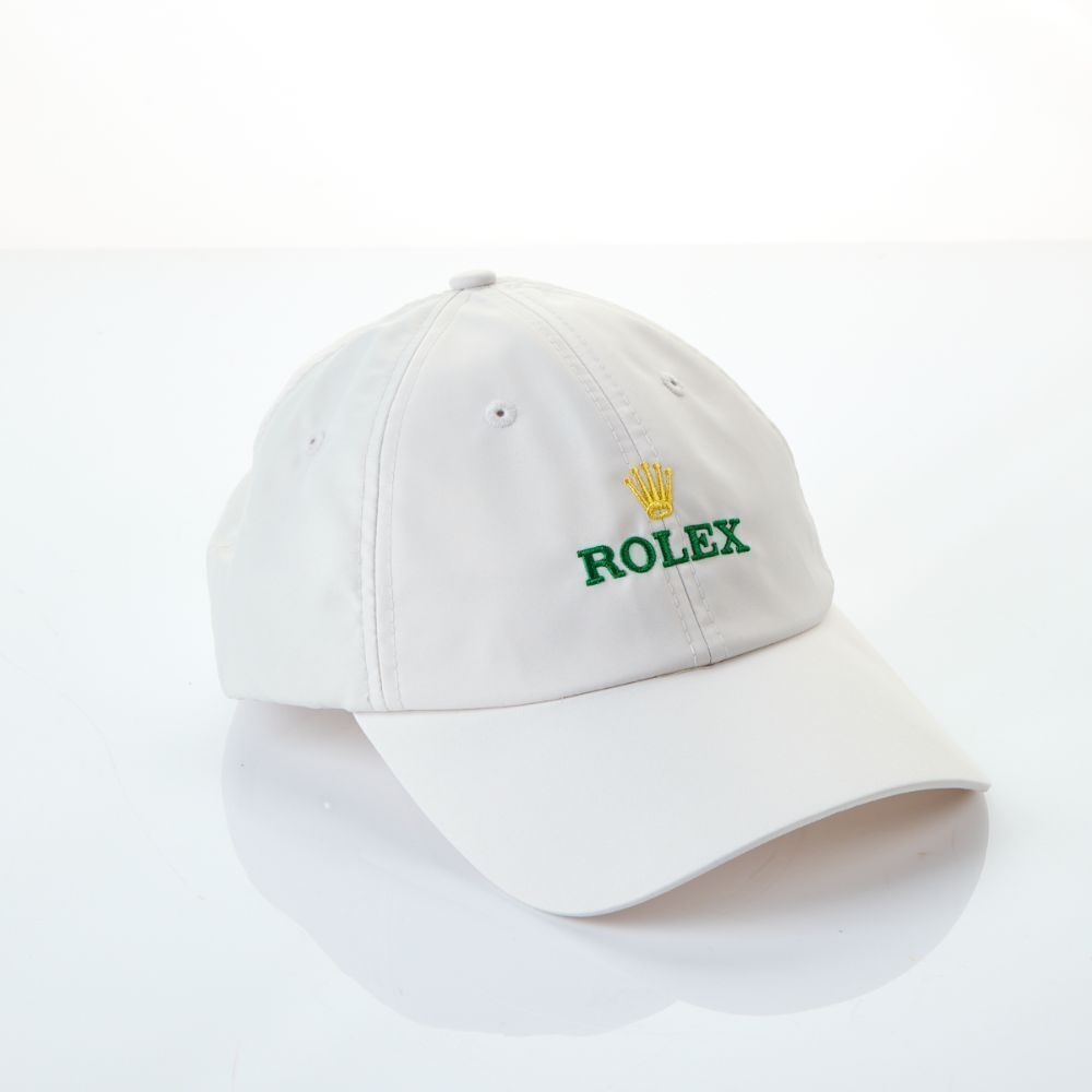 Rolex Ivory Microfibre Cap with Embroidered Logo and Adjustable Fit ...