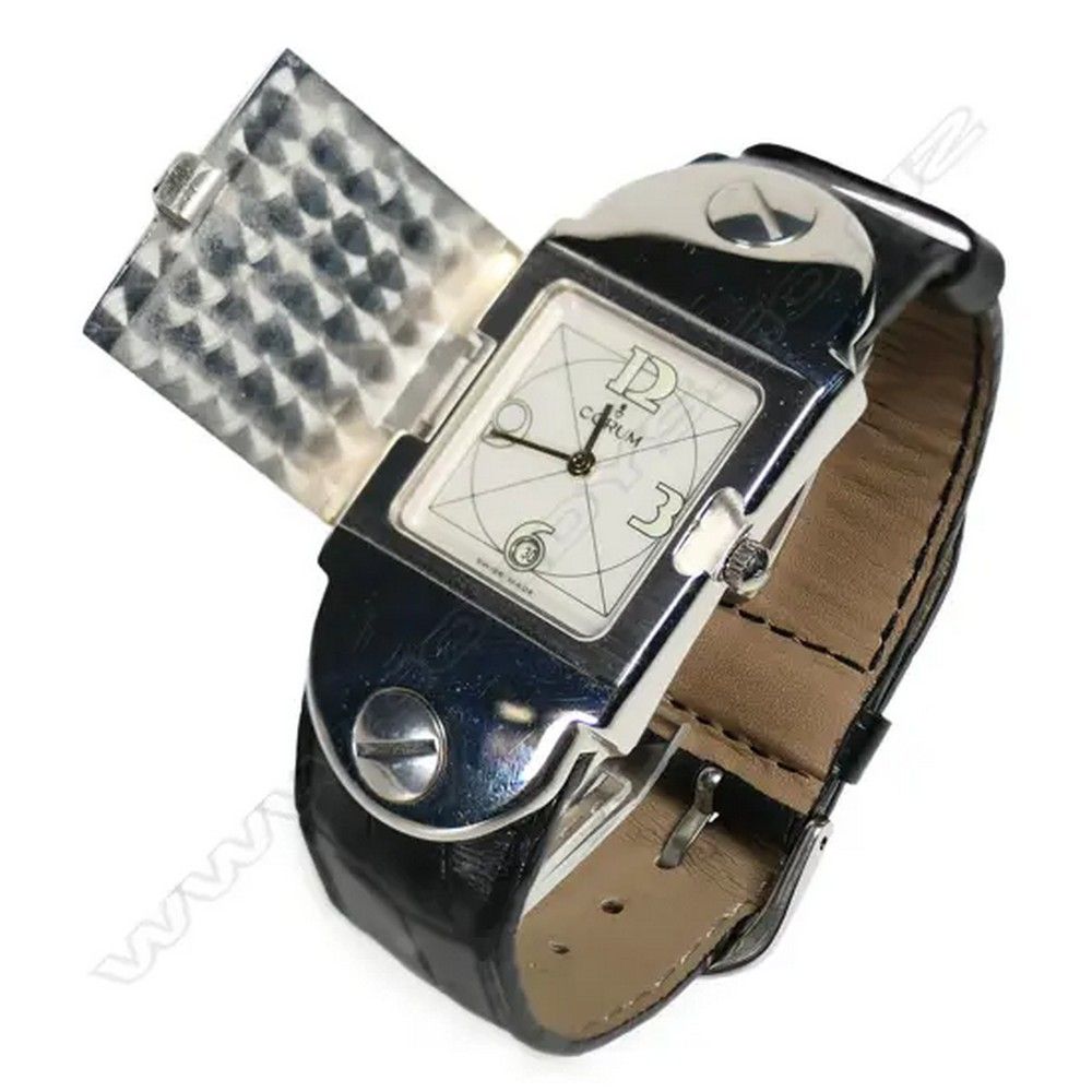 Swiss Corum Prototype Wristwatch with Diamond Flip Top Cover - Watches ...