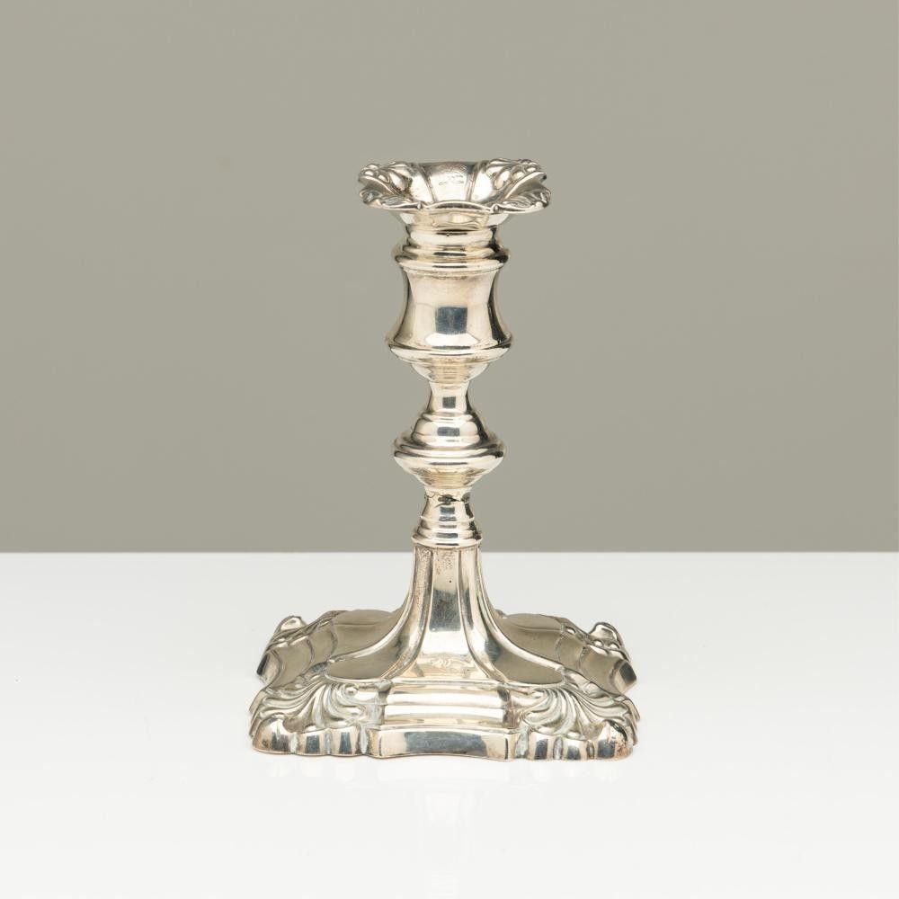 Victorian Sterling Silver Candlestick by Creswick & Co, Sheffield 1864 ...