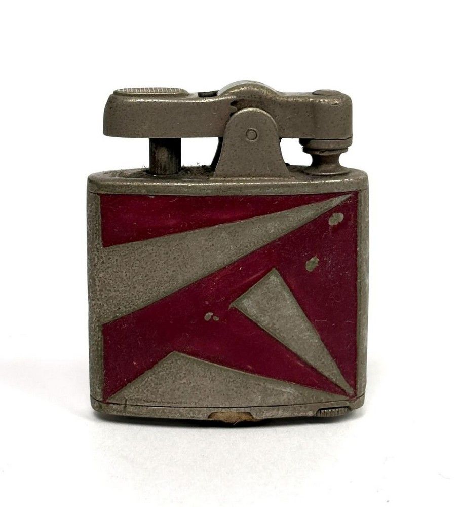 Ronson De-Light Art Deco Lighter with Red Enamel Detail - Smoking ...