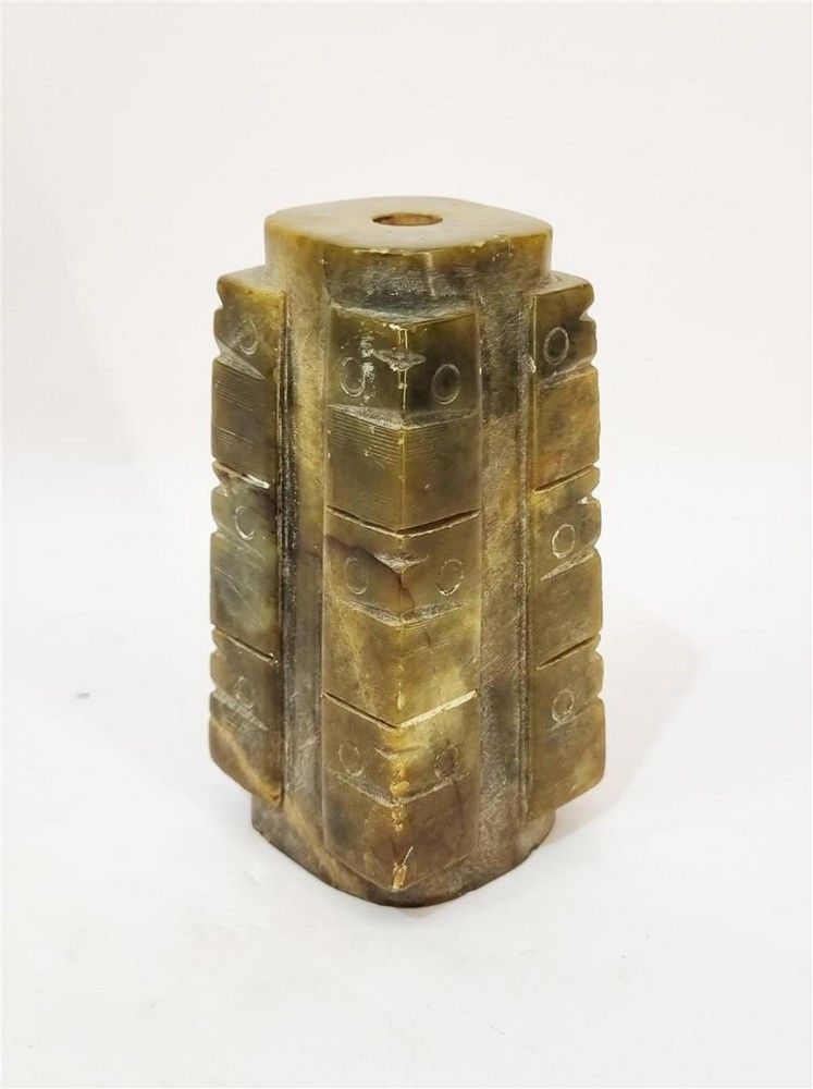 Chinese Soapstone Carved Cong: Ancient Symbol of Harmony and Balance ...