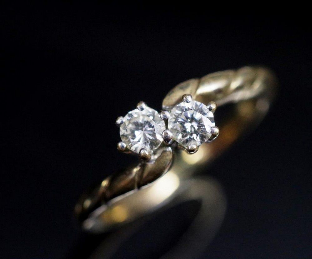 Diamond Crossover Ring - 0.20ct, 9ct Yellow Gold - Rings - Jewellery