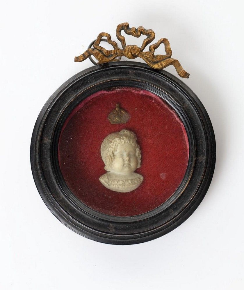 Princess Royal Miniature Portrait Bust in Glazed Circular Case ...