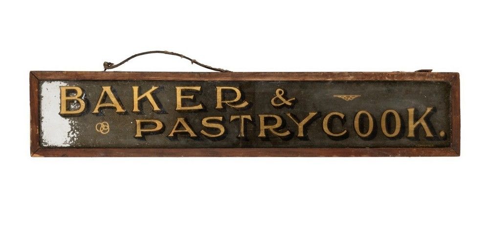 "Baker & Pastry Cook" Vintage Shop Sign, 19th Century Barn-Find ...