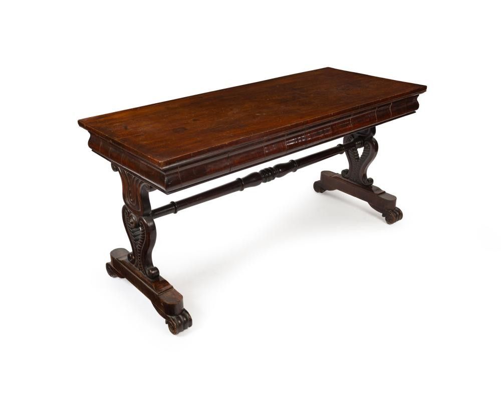 Colonial Australian Cedar Sofa Table with Lyre Ends, 1840 - Tables ...