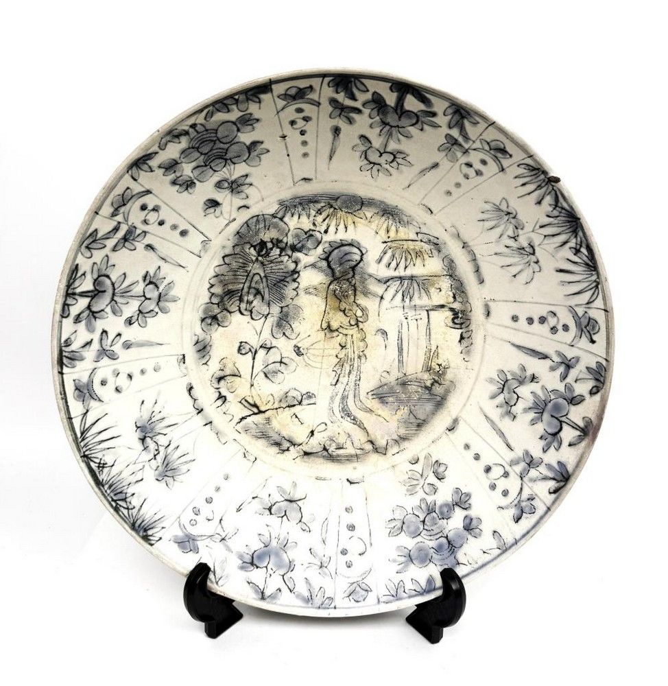 19th Century Swatow Ware Blue & White Phoenix Dish - Ceramics - Chinese ...