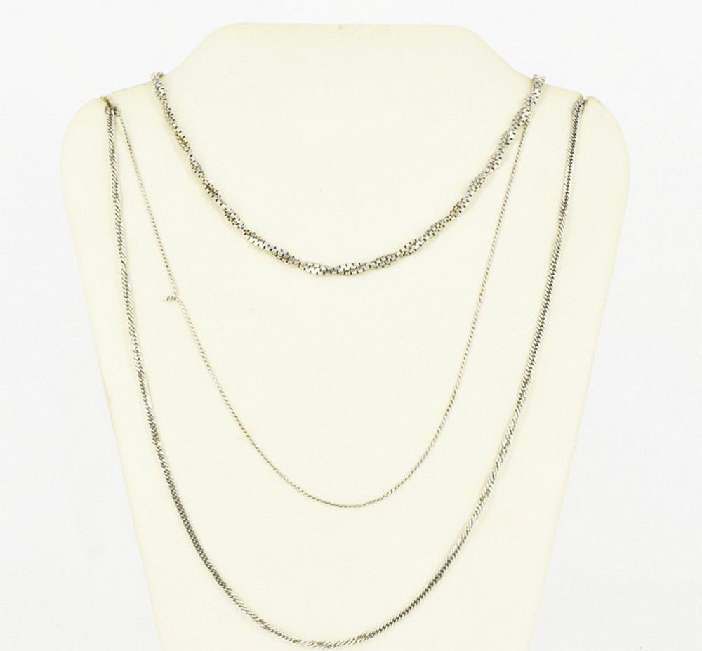 Assorted Sterling Silver Chains - 18.6g - Necklace/Chain - Jewellery