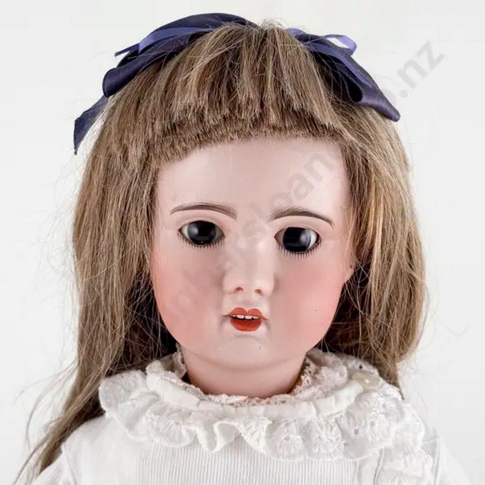 SFBJ Bisque Doll: French Composition Body, Pierced Ears, Brown Hair ...