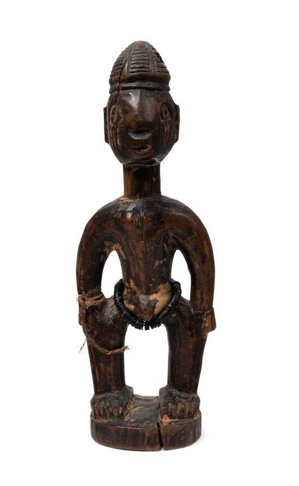 29.5cm African Wooden Male Figure - African - Tribal