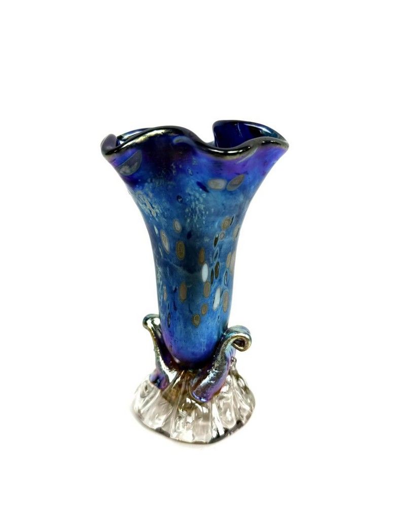 Colin Heaney Iridescent Art Glass Bud Vase, Australia, 1996 ...