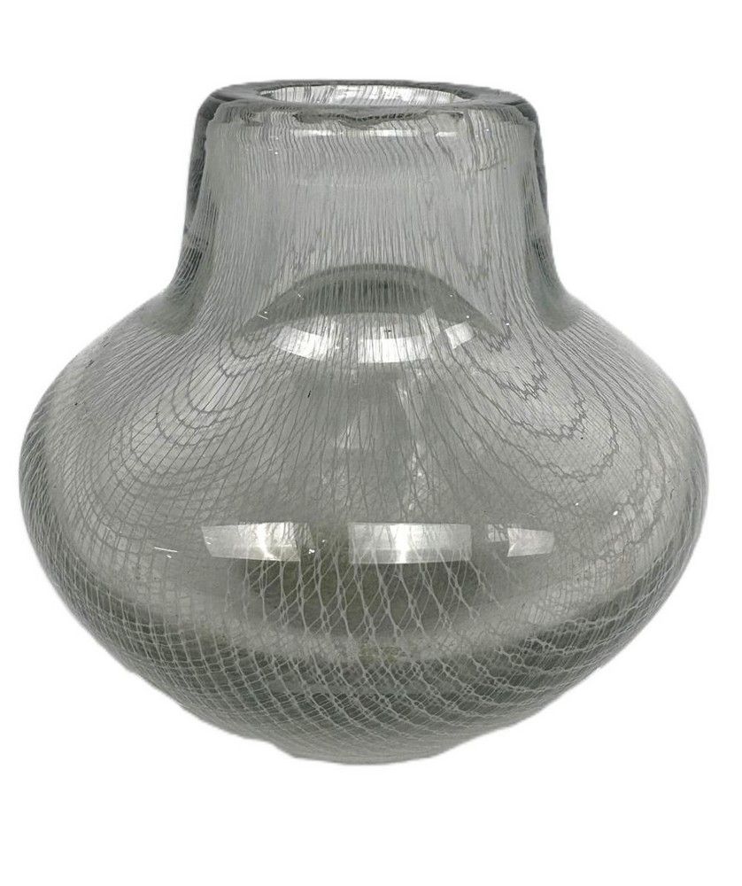 Vintage Murano Glass Latticinio Vase, 12 cm Height - Venetian / Murano ...
