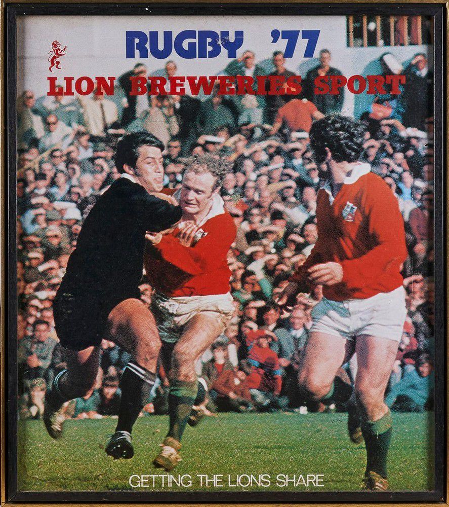 Lion Breweries Rugby 1977 Poster - Prints - Posters - Art