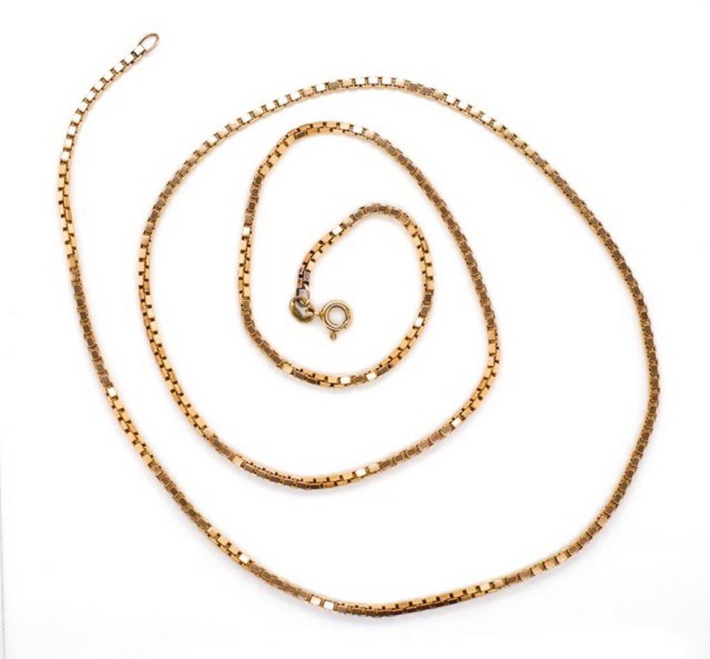 9ct Rose Gold Box Chain - 60cm, 12g - Necklace/Chain - Jewellery