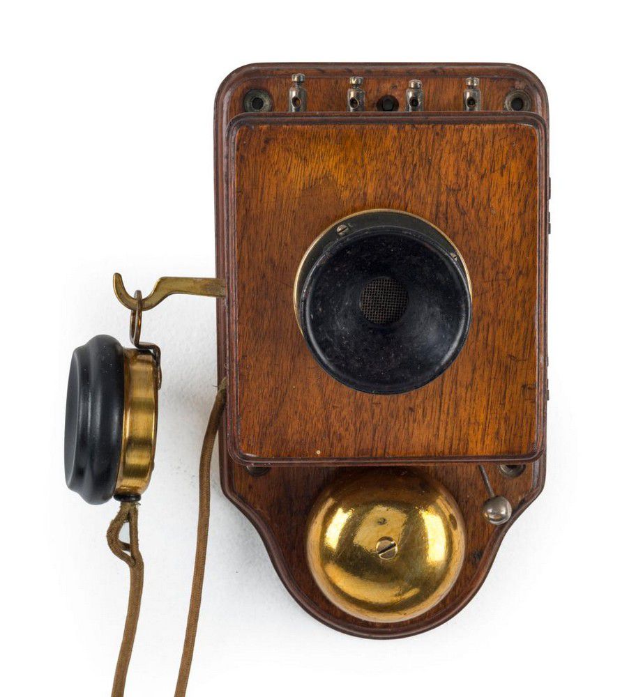 Antique Timber Wall Phone, Early 20th Century - Telephones - Household ...
