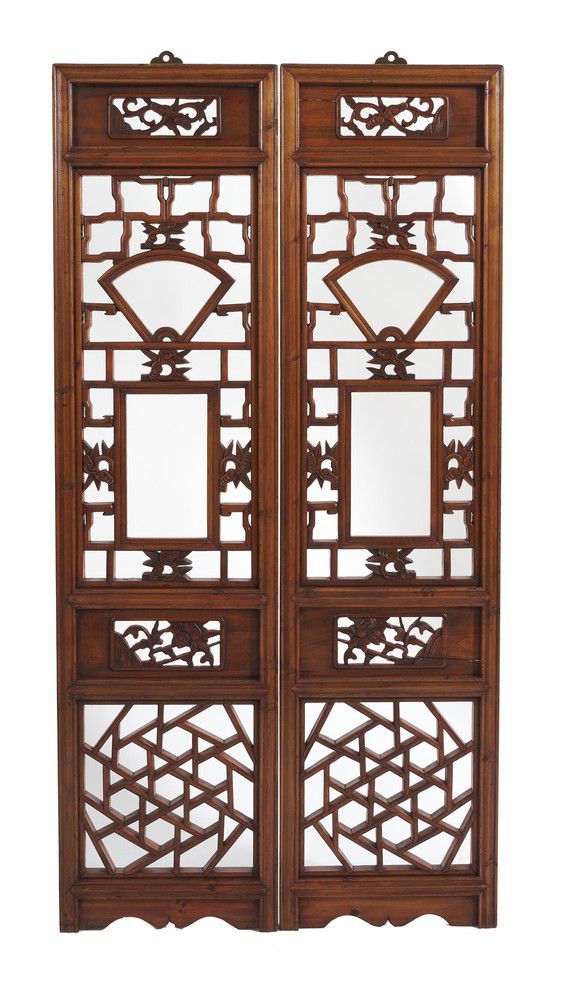 Qing Dynasty Wooden Fretwork Window Panels - Zother - Oriental