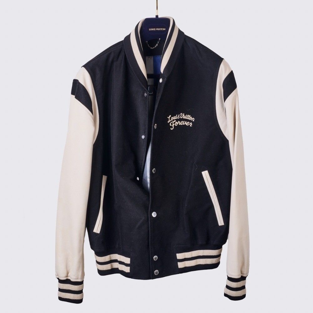 Louis Vuitton Varsity Jacket in Noir Glacier, Size 52 - Clothing - Men's - Costume & Dressing ...