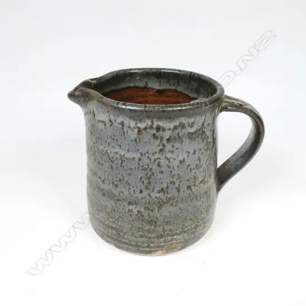 Tapered Cylinder Jug with Dark Grey Glaze by Len Castle - Castle, Len ...