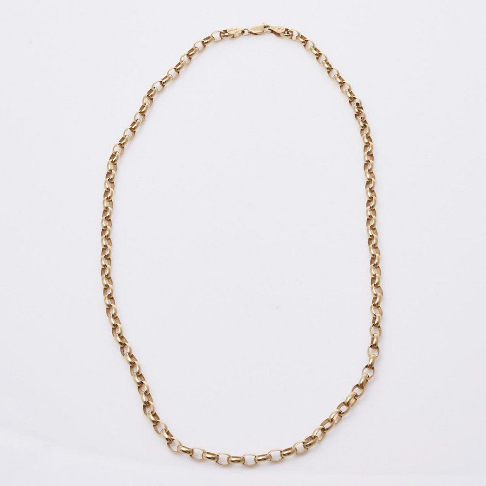 9ct Gold Belcher Chain - 4.5mm, 48cm, 16.609g - Necklace/Chain - Jewellery