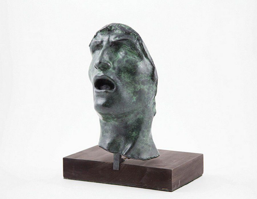 Bronze Mask of Sorrow by Rodin - Busts/Heads - Sculpture/Statuary