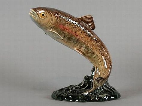 Hand-painted Beswick Trout Porcelain Figure (Model 1032) - Beswick ...