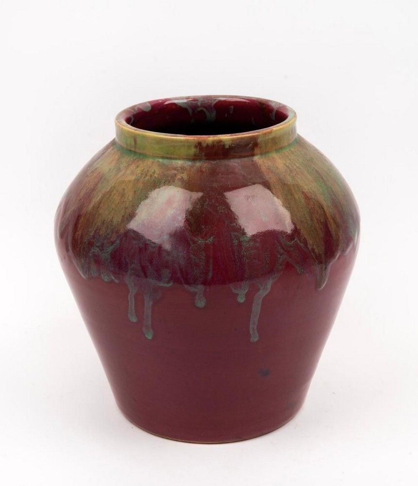 Remued Pottery Vase with Pink and Yellow Glaze, 19.5 cm - Remued - Ceramics