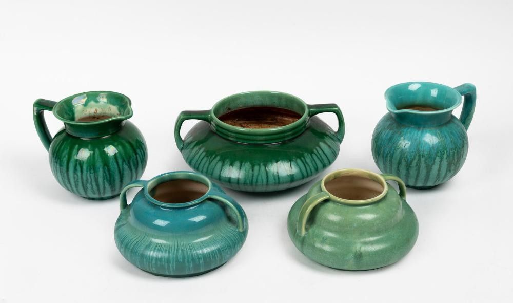 Melrose Ware Green Glazed Pottery Jugs and Vases Collection - Melrose ...