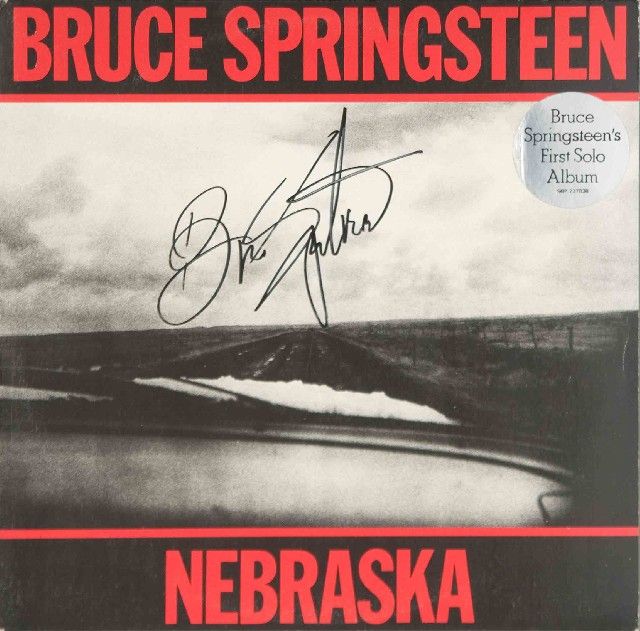 Autographed 1982 Bruce Springsteen 'Nebraska' album, signed on cover ...