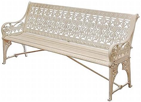 Medieval Cast Iron Garden Bench by Christopher Dresser - Decorative ...