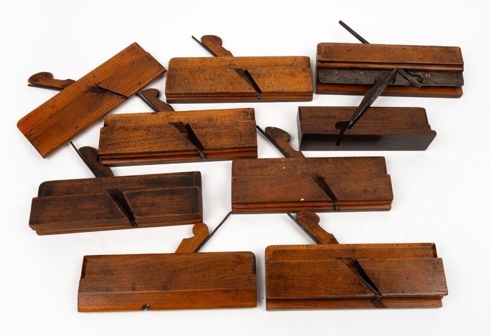 Assorted 19th Century Antique Wood Planes Collection - Tools ...