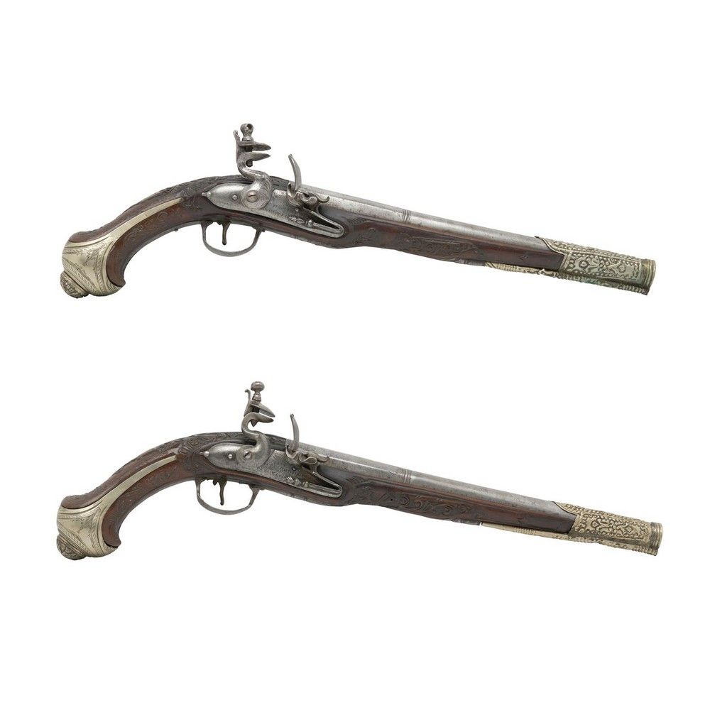 Decorated Ottoman Balkan Flintlock Pistols, Circa 1800 - Firearms ...