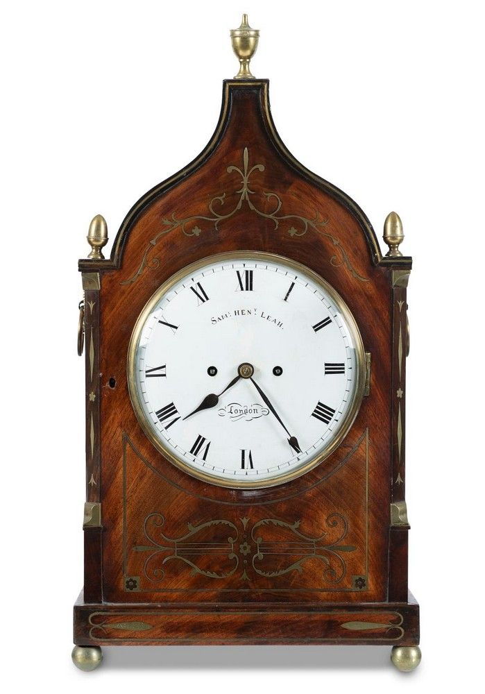 Regency mahogany bracket clock by Samuel Henry Leah, London, 1825 ...