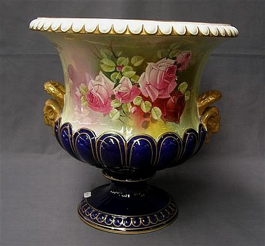 Royal Wintonia Jardiniere with Roses, Signed Collectible - Royal Winton ...