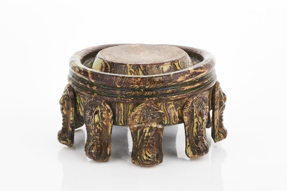 Sui-Tang Dynasty Marble-Glazed Circular Ink Stone, 6th Century - Zother ...