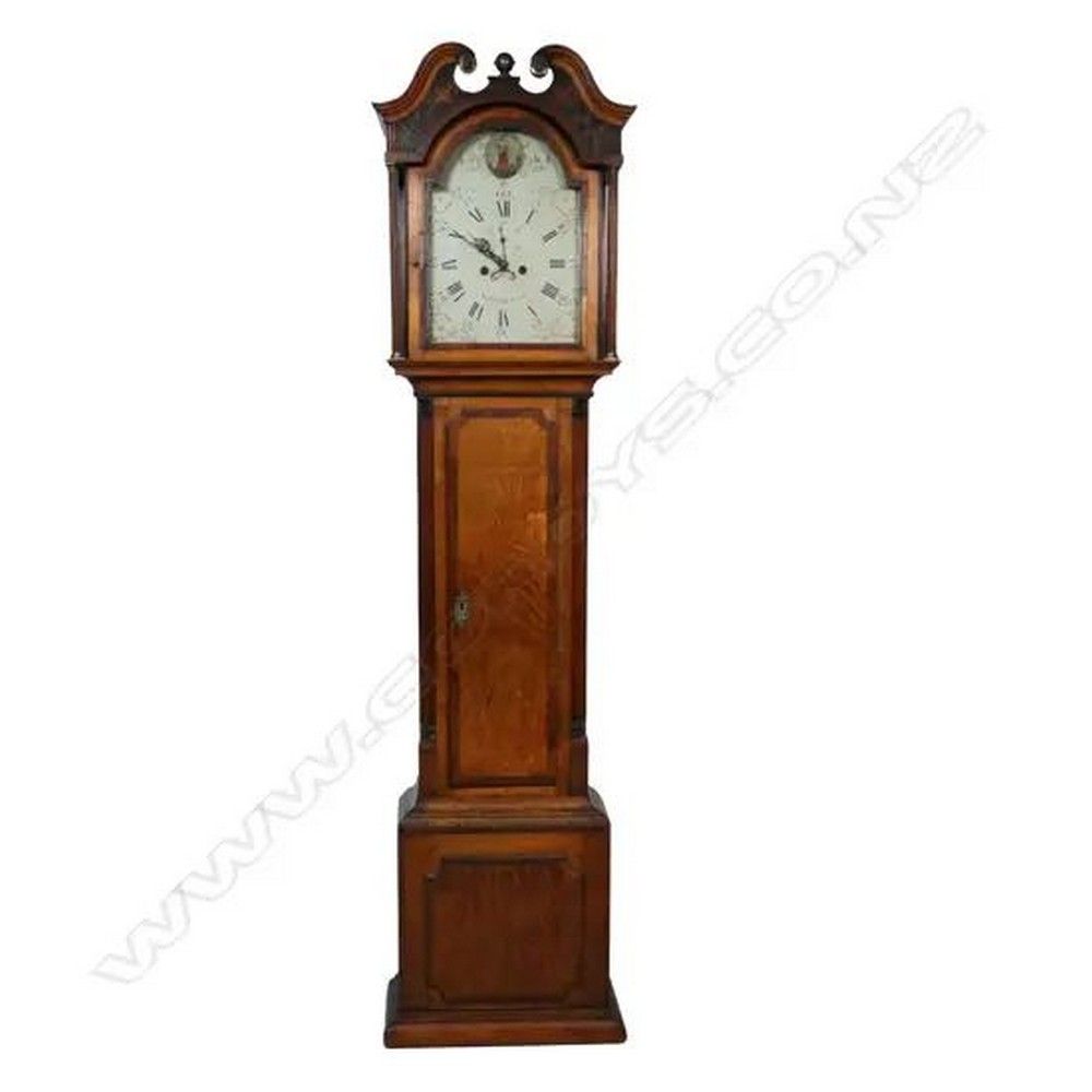 George III Long Case Clock with Swan Neck Pediment - Clocks - Longcase ...